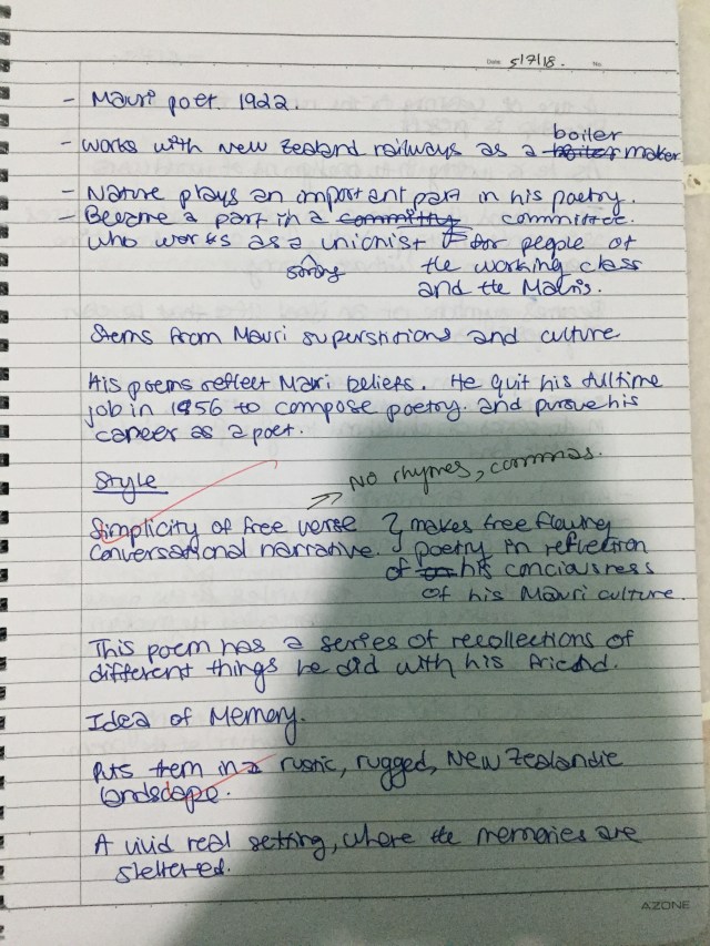 Friends by Hone Tuwhare In Depth Analysis – prepIGCSE